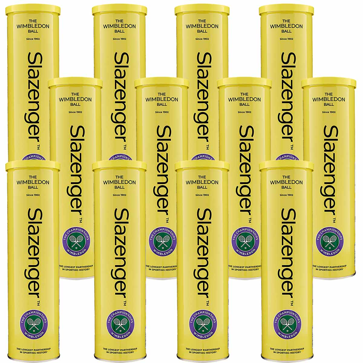 4 Dozen Slazenger Wimbledon Ultra Vis Tennis Balls – Sports Ball Shop