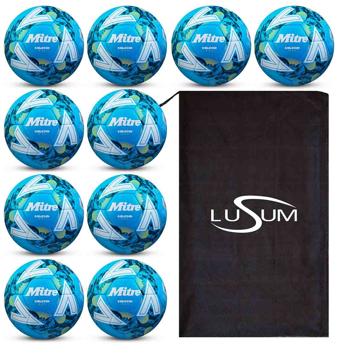 Mitre Calcio One 24 Football x 10 Training Balls Mitre Football Balls ...