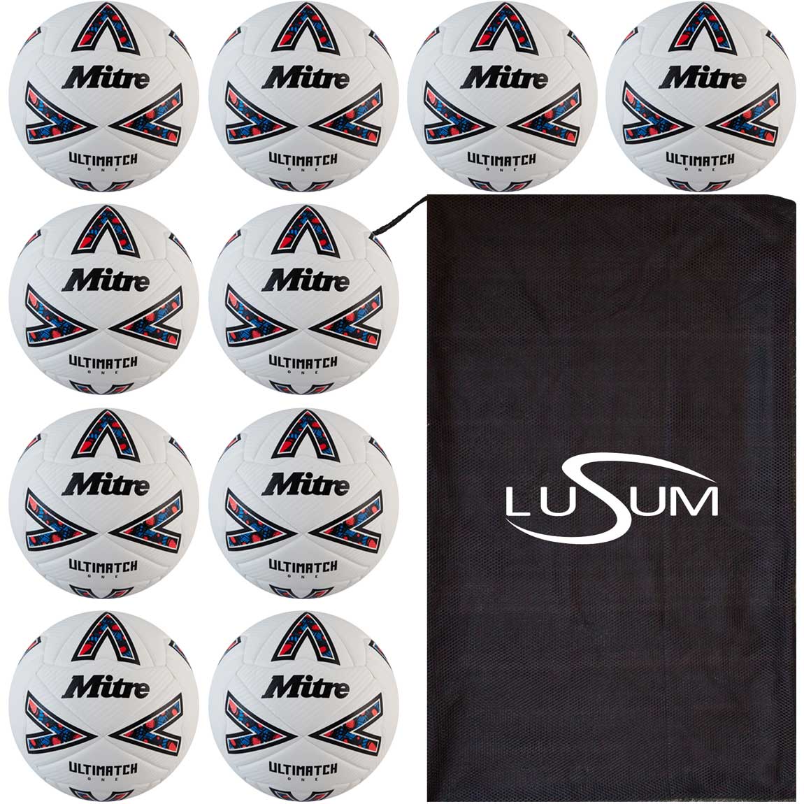 Mitre Ultimatch Footballs x 10 Balls | Mitre Match Footballs – Sports ...