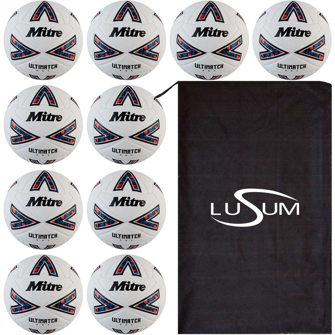 Mitre Ultimatch Footballs x 10 Balls | Mitre Match Footballs – Sports ...
